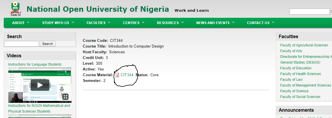 How to download Course Materials - NOUN | Campusflava